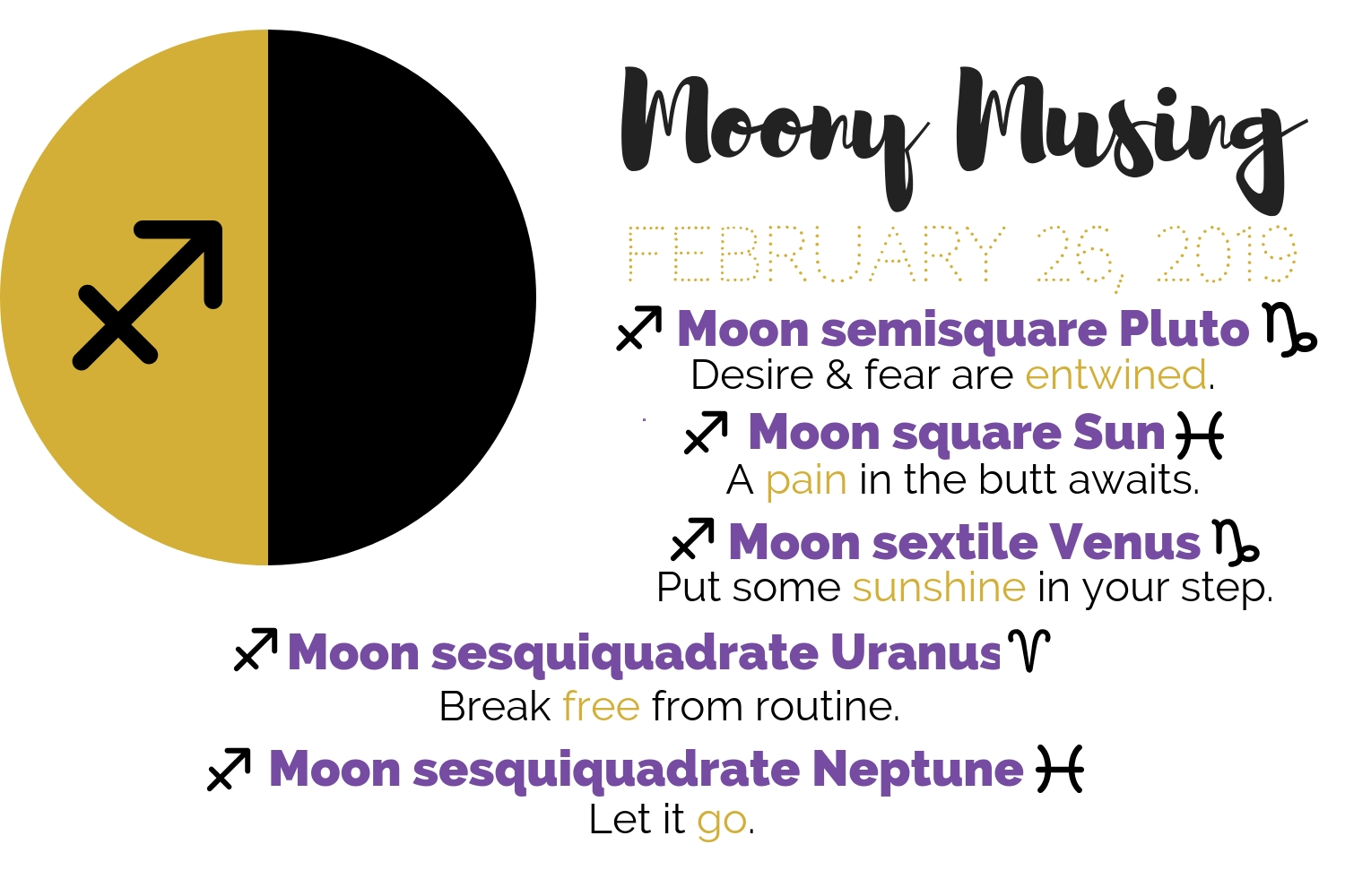 February 26, 2019 Moony Musing – Laurien Rose